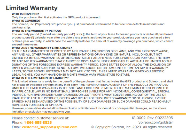 GoldStar Install Guides - Spireon.com